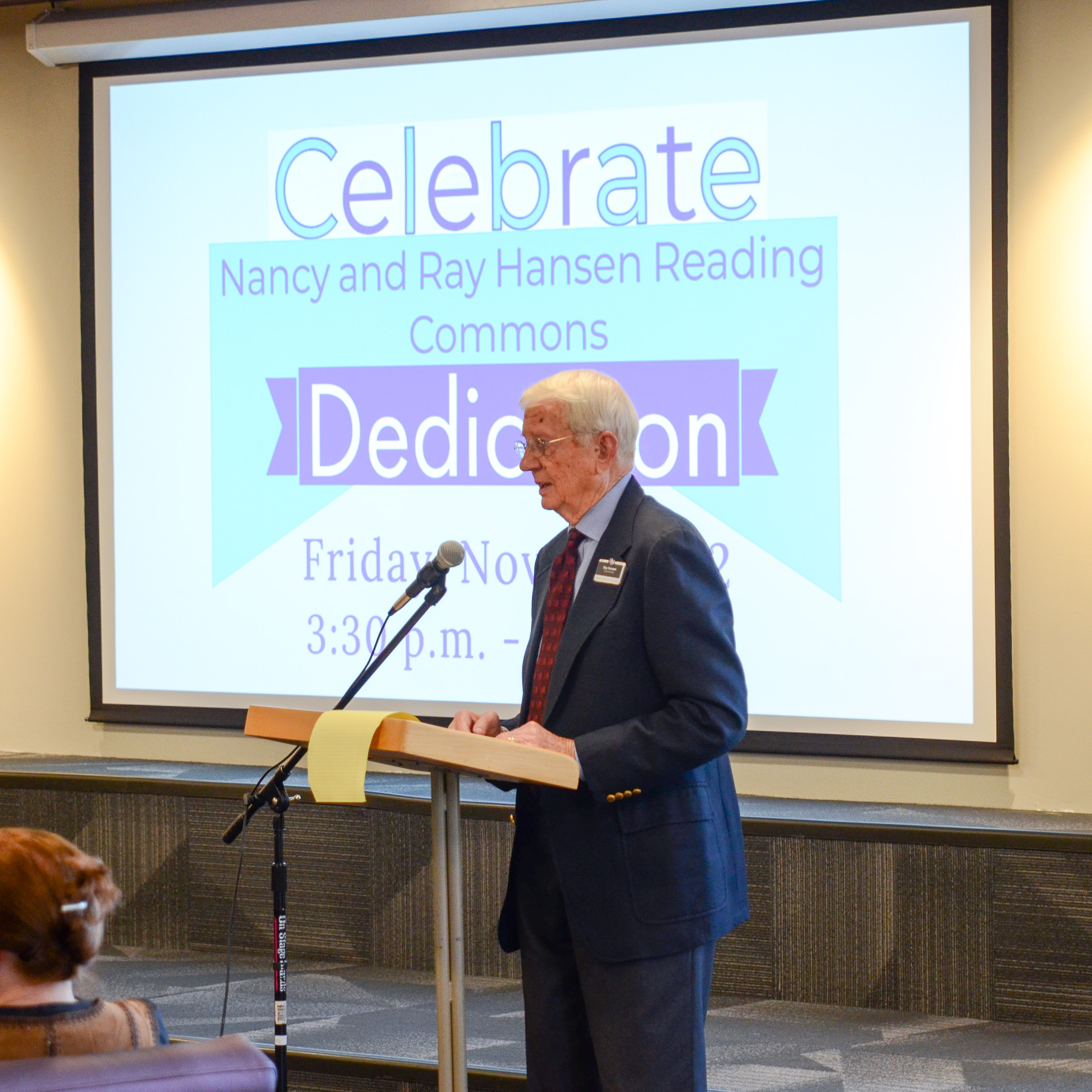Gallery: Nancy and Ray Hansen Reading Commons Dedication - The Optimist