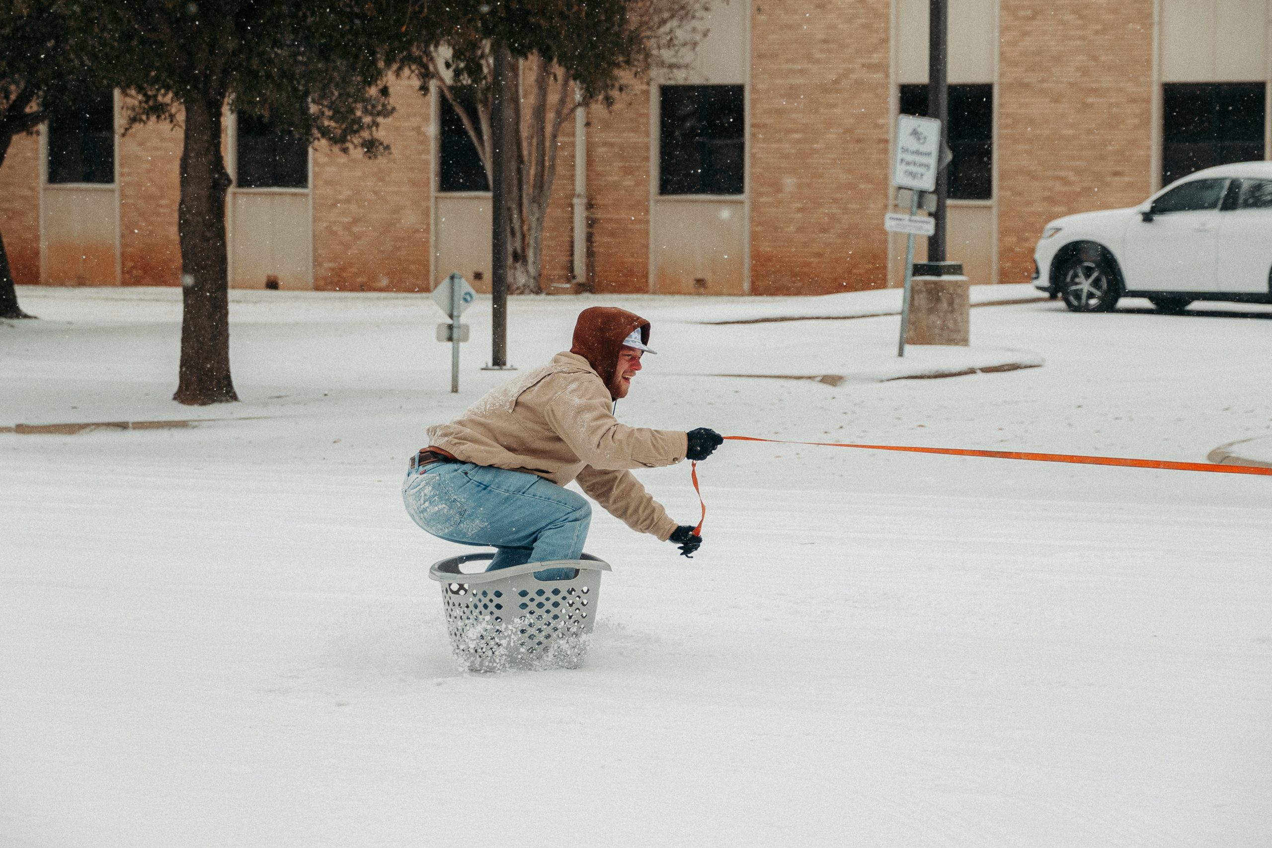 Gallery: Students make the most of the storm with sleds and snowball ...
